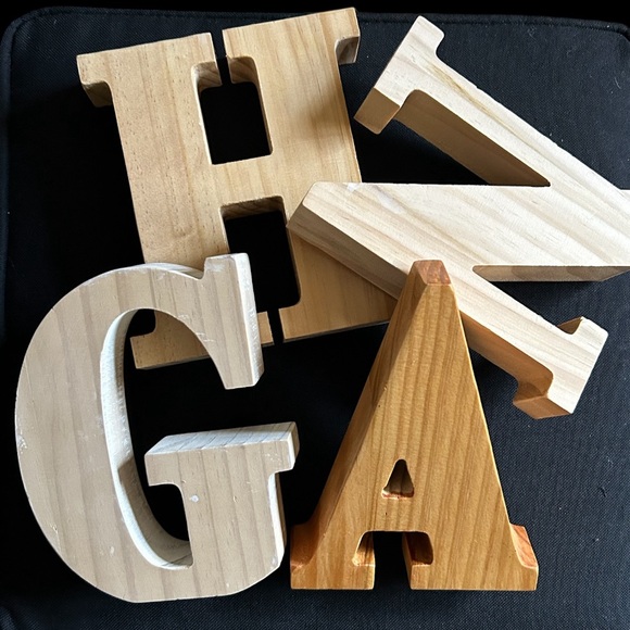 Hand Crafted | Accents | Customize Your Wooden Chunky Letter | Poshmark